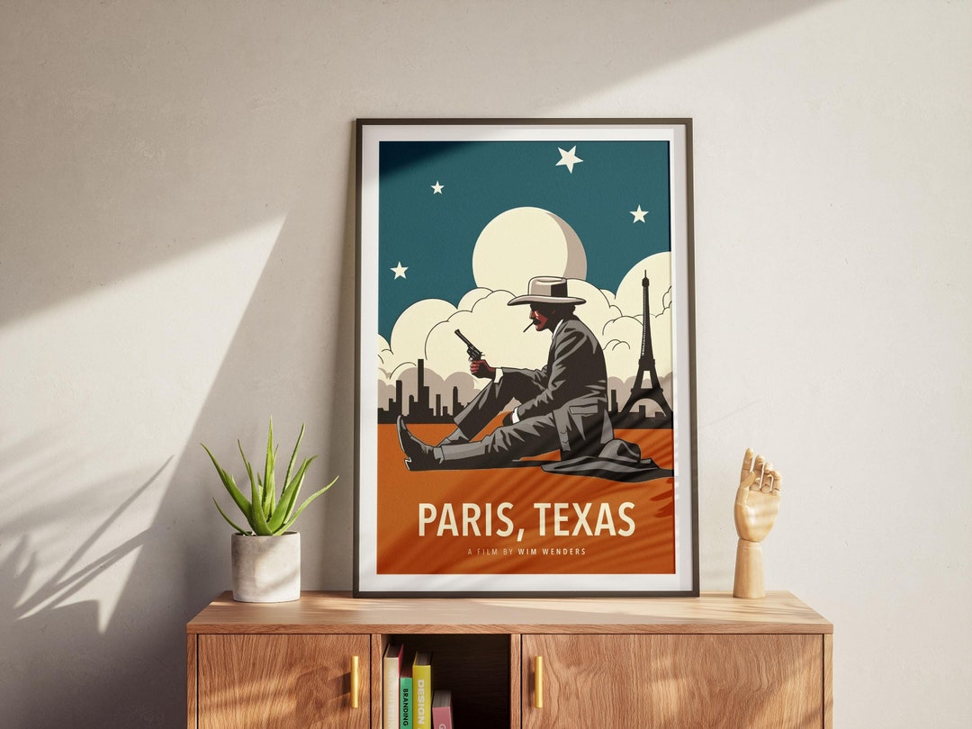 Paris Texas Movie Poster, Digital Film Poster, Gift for Movie Lovers ...