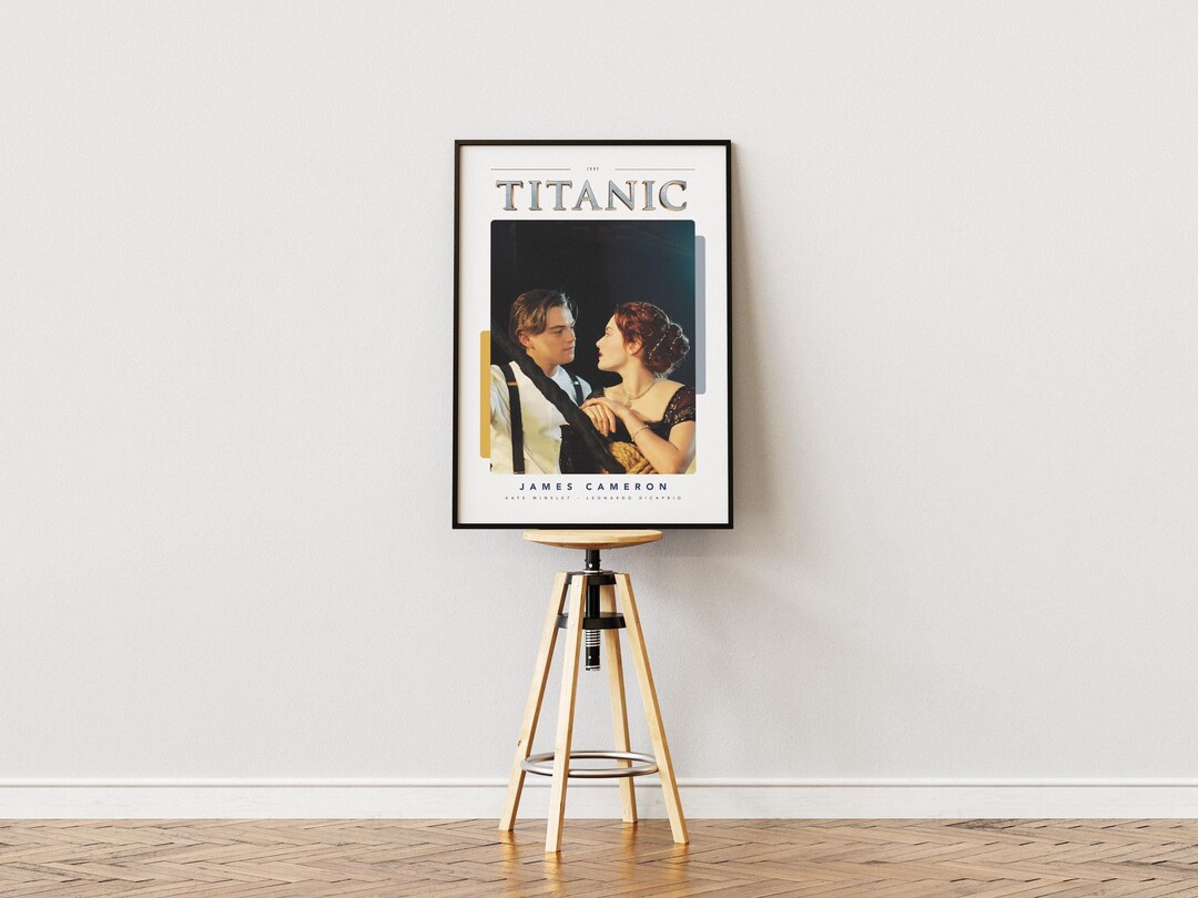 Titanic Poster, Printable Art, Movie Lovers Gift, Digital Poster, Wall ...