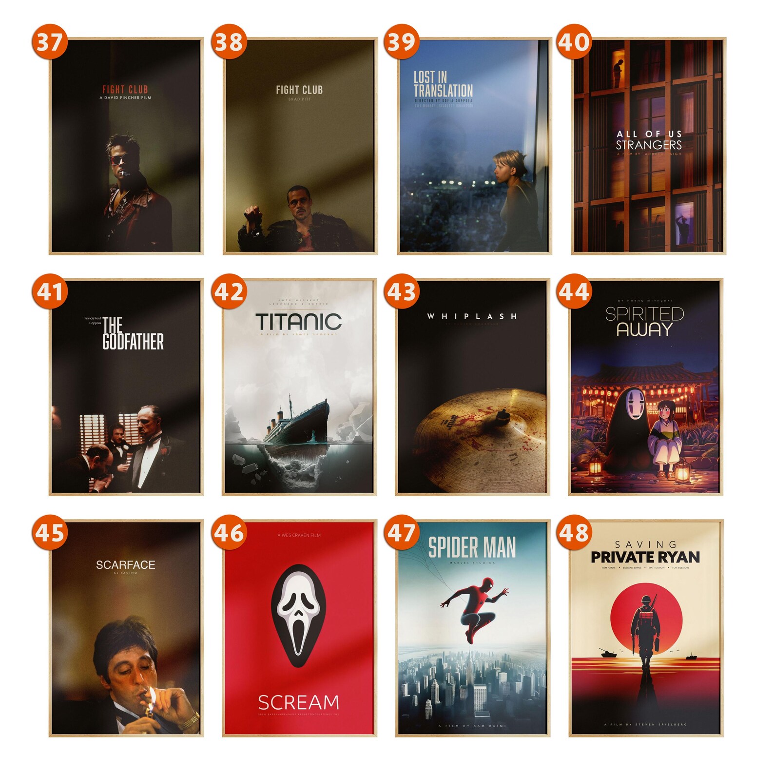 10 Movie Poster Set, Digital Movie Poster Set, Digital Poster Set ...