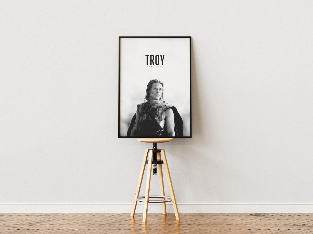Troy Digital Poster, High Quality Poster, Black and White Poster ...