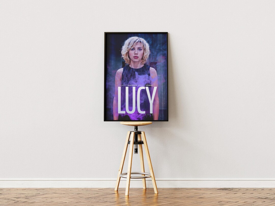 Lucy Movie Poster, Digital Film Print, Movie Lovers Gift, Printable ...