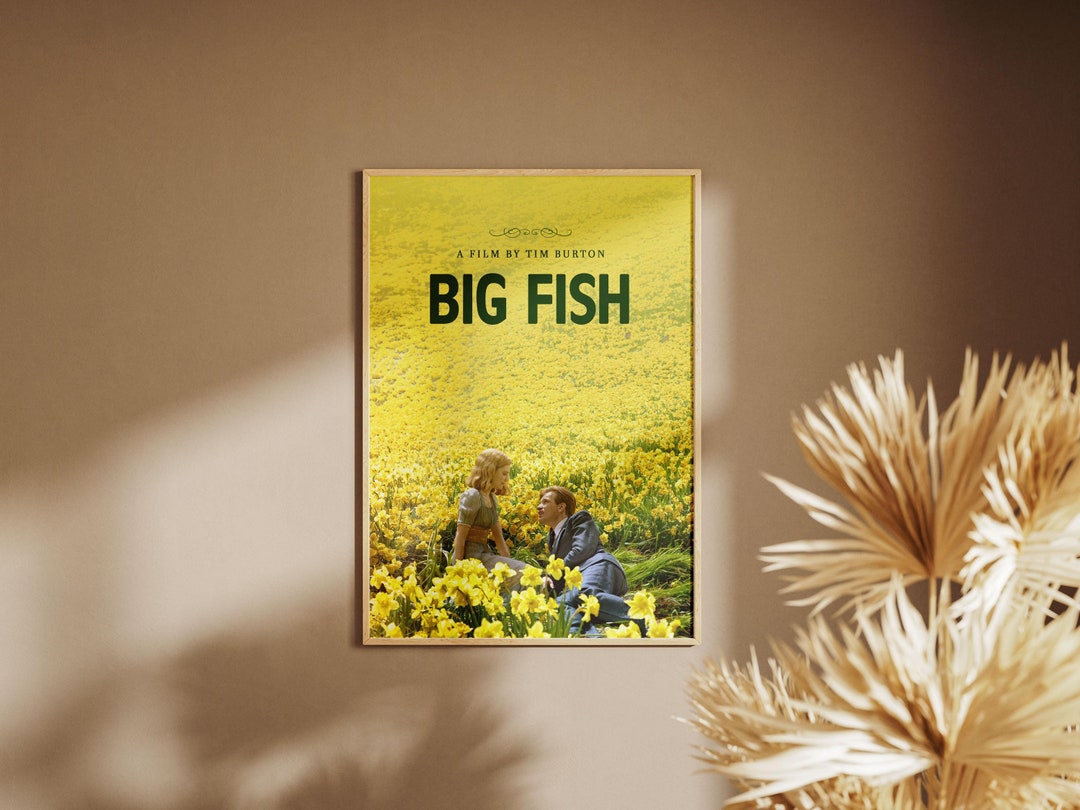Big Fish Movie Poster, Retro Digital Poster, Minimal Art, Vintage ...
