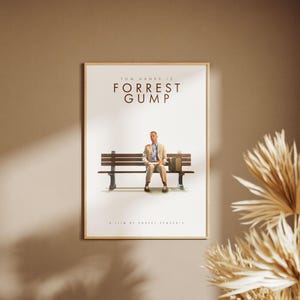 Forrest Gump Digital Movie Poster Tom Hanks Films Print Digital Movie Poster Download Movie ...