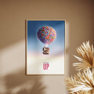 Up Movie Poster, Minimalist Digital Print, Gift for Movie Lovers ...
