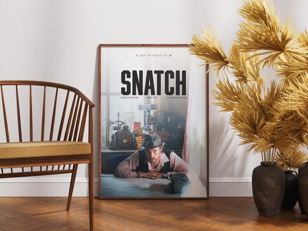 Snatch Print Movie Poster, Printable Wall Art, Movie Lovers Gift, Print ...