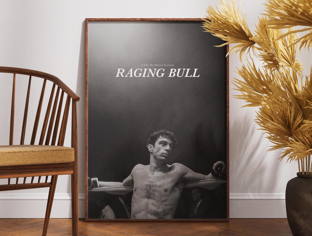 Raging Bull Poster, Retro Poster, Vintage Poster, Martin Scorsese Film ...