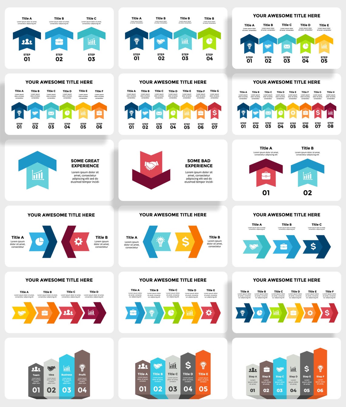 Arrows Infographics, Presentation Template, Powerpoint Slides, Keynote ...