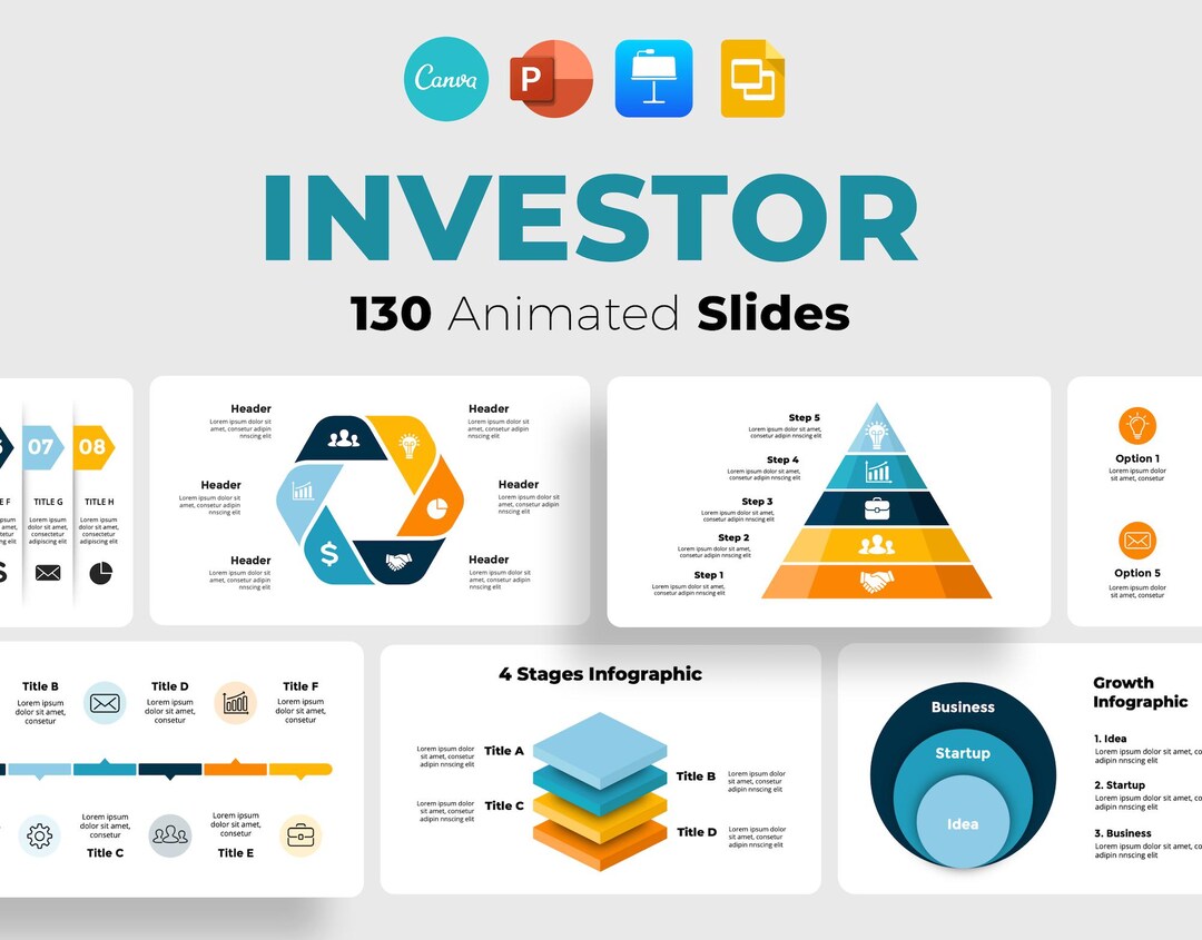 Investor Powerpoint Presentation,investments Canva Infographic,business ...