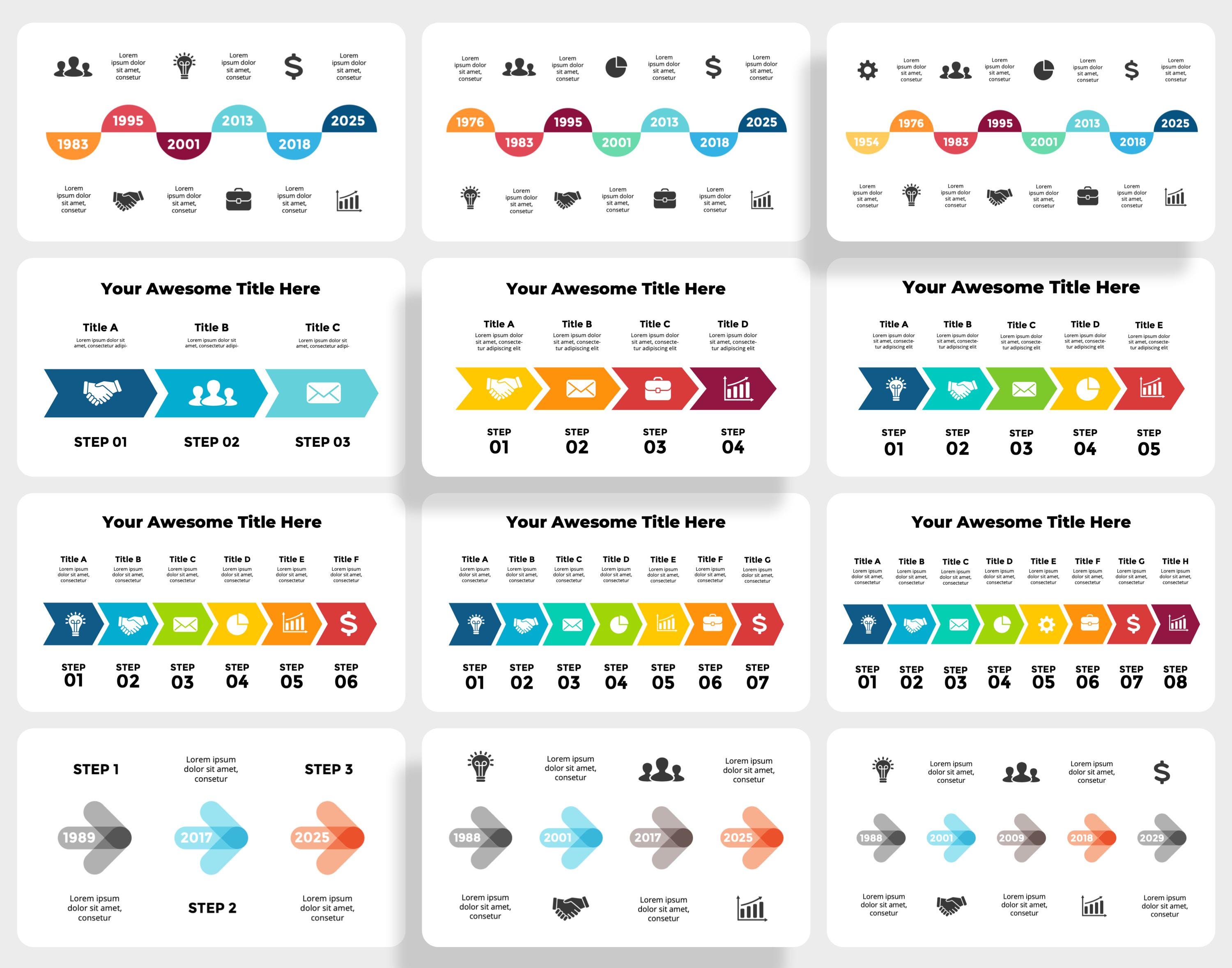 Timelines Roadmaps Infographics, Powerpoint Presentation Template ...