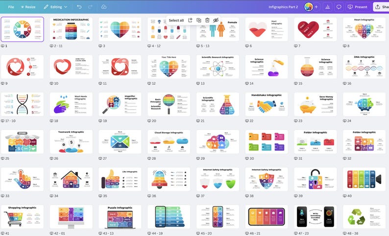 Canva Infographics,canva Presentation Template,editable Infographic ...