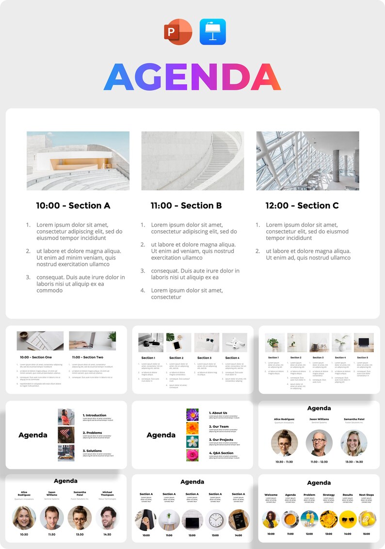 Agenda Powerpoint Template,canva Presentations,keynote Meeting ...