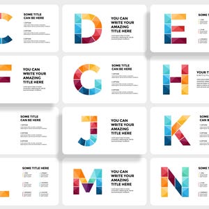 Alphabet Presentation Template, Powerpoint Letters, Canva Font Slides ...