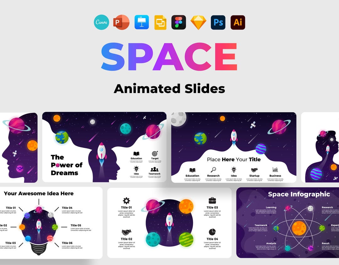 Space Infographics Powerpoint, Presentation Template, Universe ...