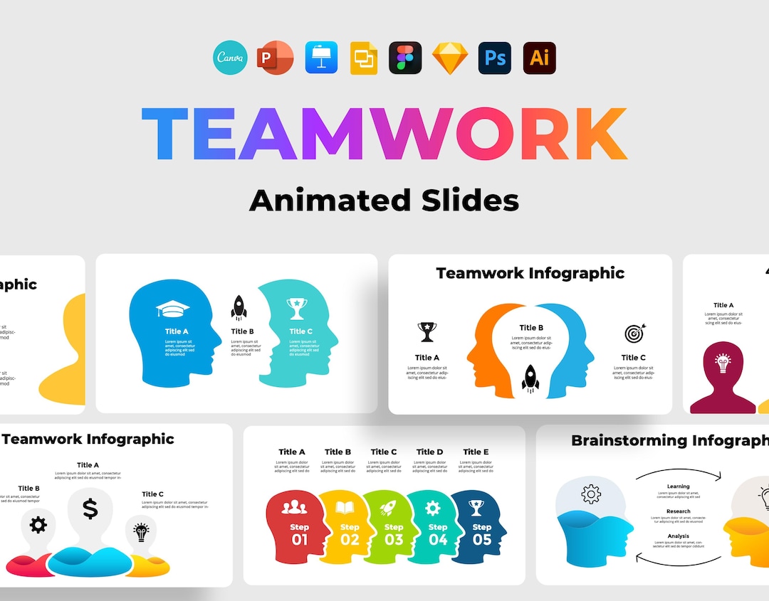 Teamwork Presentation Template,powerpoint Infographics,animated Ppt ...