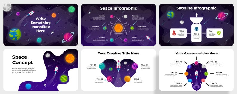 Space Infographics Powerpoint, Presentation Template, Universe ...