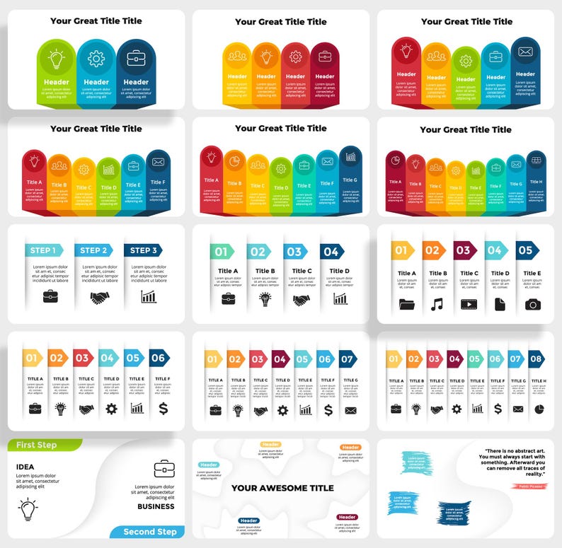 Simple Pitch Deck, Basic Ppt Slides, Clean Essential Design ...