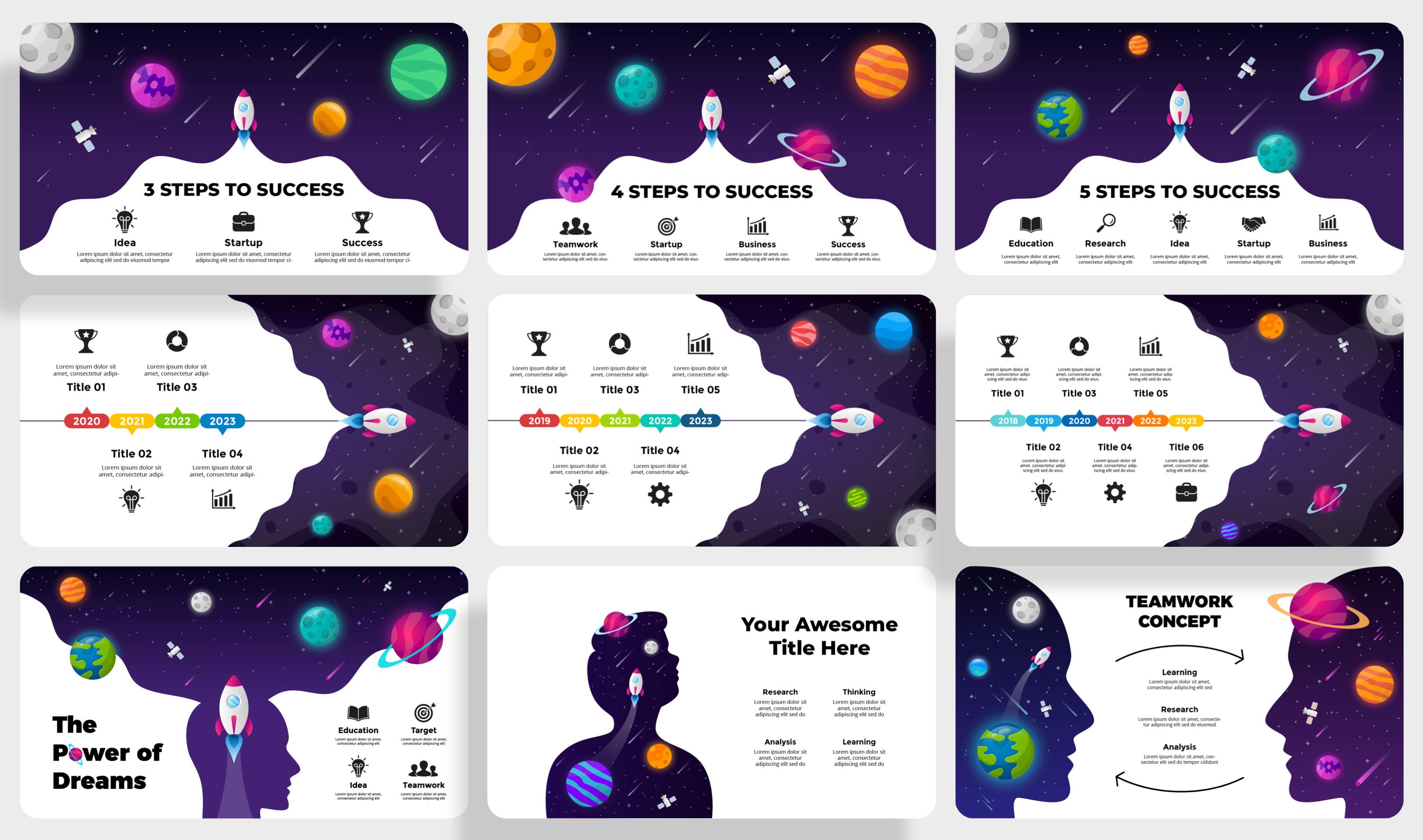 Space Infographics Powerpoint, Presentation Template, Universe ...