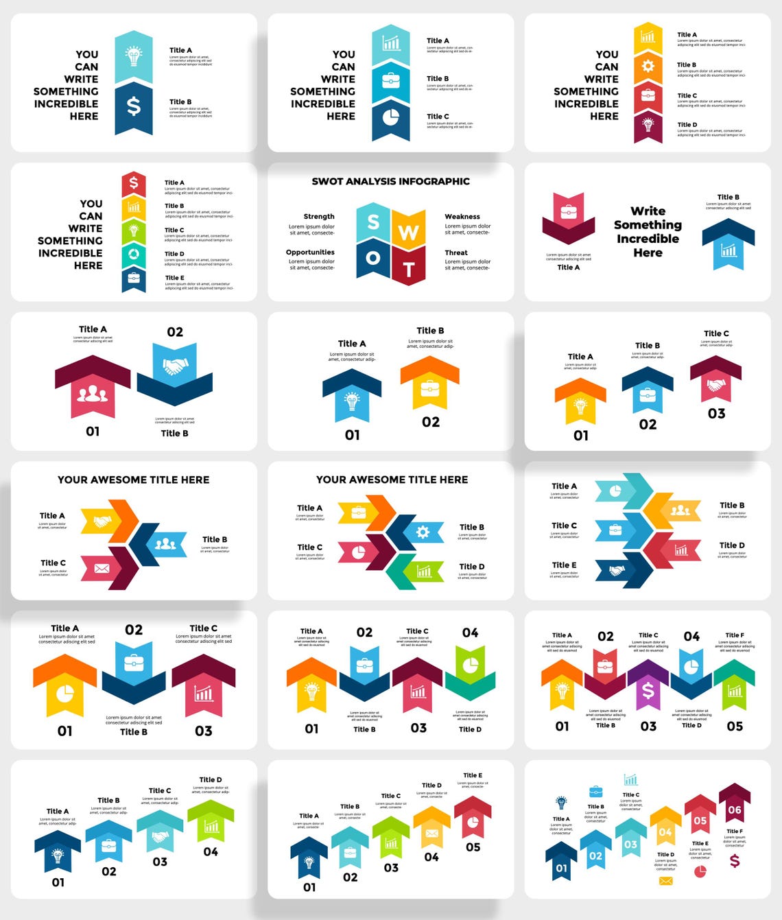 Arrows Infographics, Presentation Template, Powerpoint Slides, Keynote ...