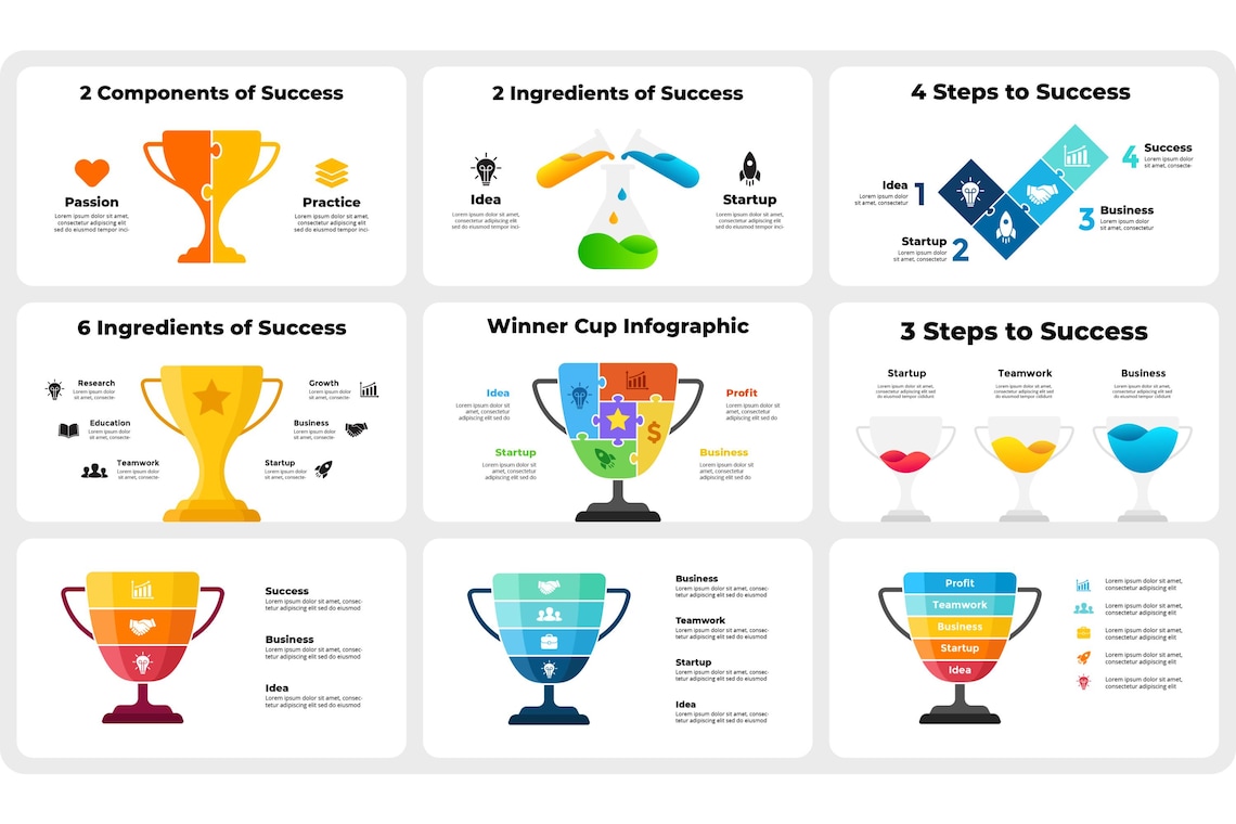 Success Powerpoint Template, Business Infographic, Motivational Pitch ...