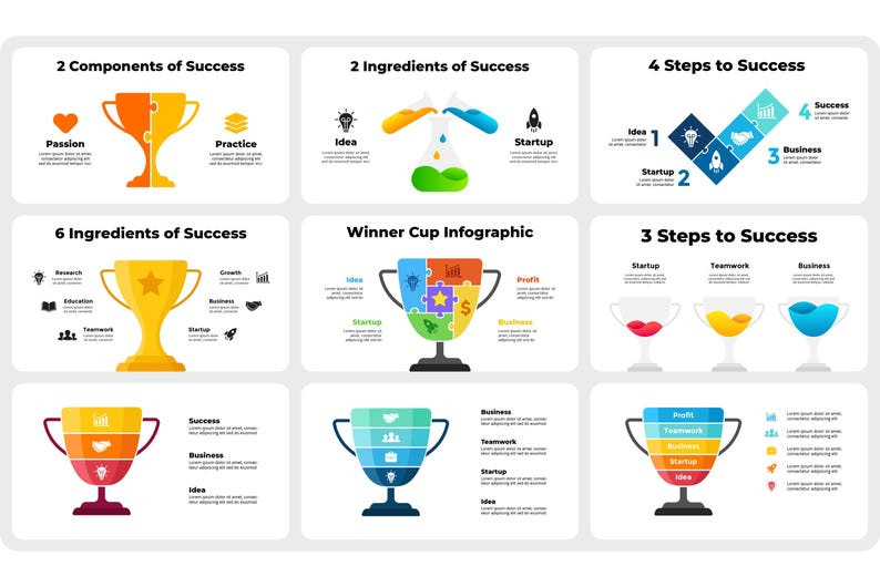 Business Success Powerpoint Template,achievement Infographics ...