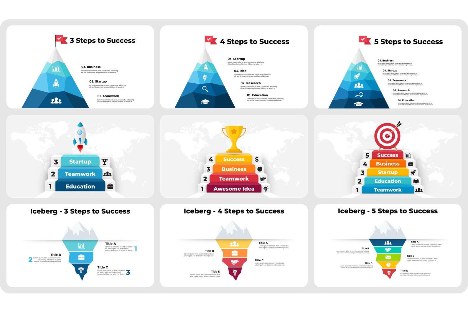 Success Powerpoint Template, Business Infographic, Motivational Pitch ...