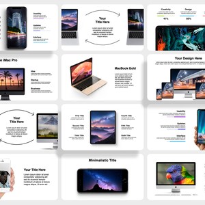 500 Mockups Powerpoint & Keynote Bundle, Apple Devices for Your Design ...