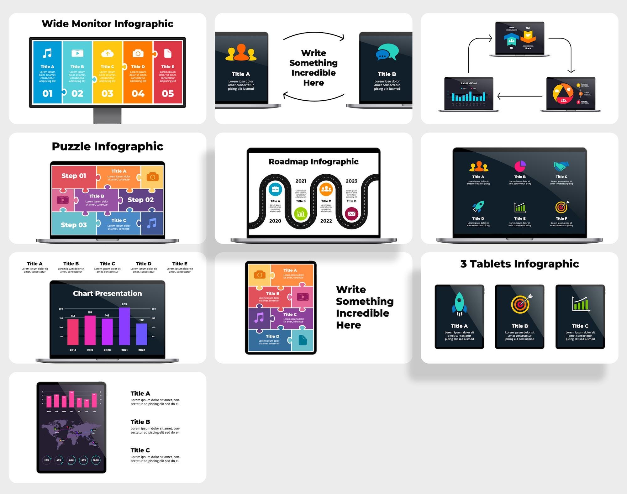 IT Infographics, Powerpoint Template, Keynote Presentation, Online ...