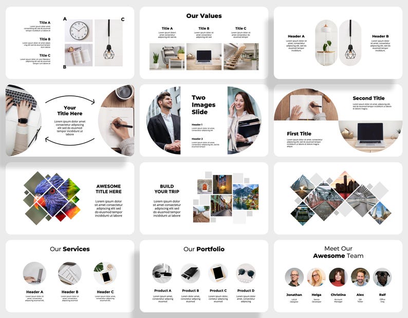 Animated Photo Slides,powerpoint Keynote,presentation Templates ...