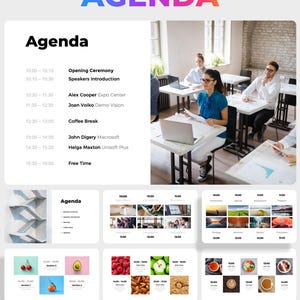 Agenda Powerpoint Template,canva Presentations,keynote Meeting ...