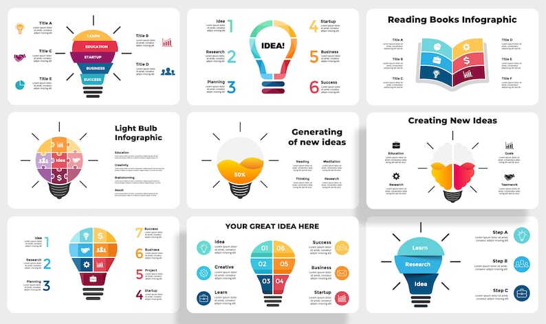 Creative Thinking Presentation Template,powerpoint Idea Infographics ...