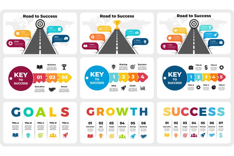 Success Powerpoint Template, Business Infographic, Motivational Pitch ...