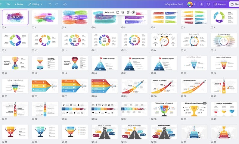 Canva Infographics,canva Presentation Template,editable Infographic ...