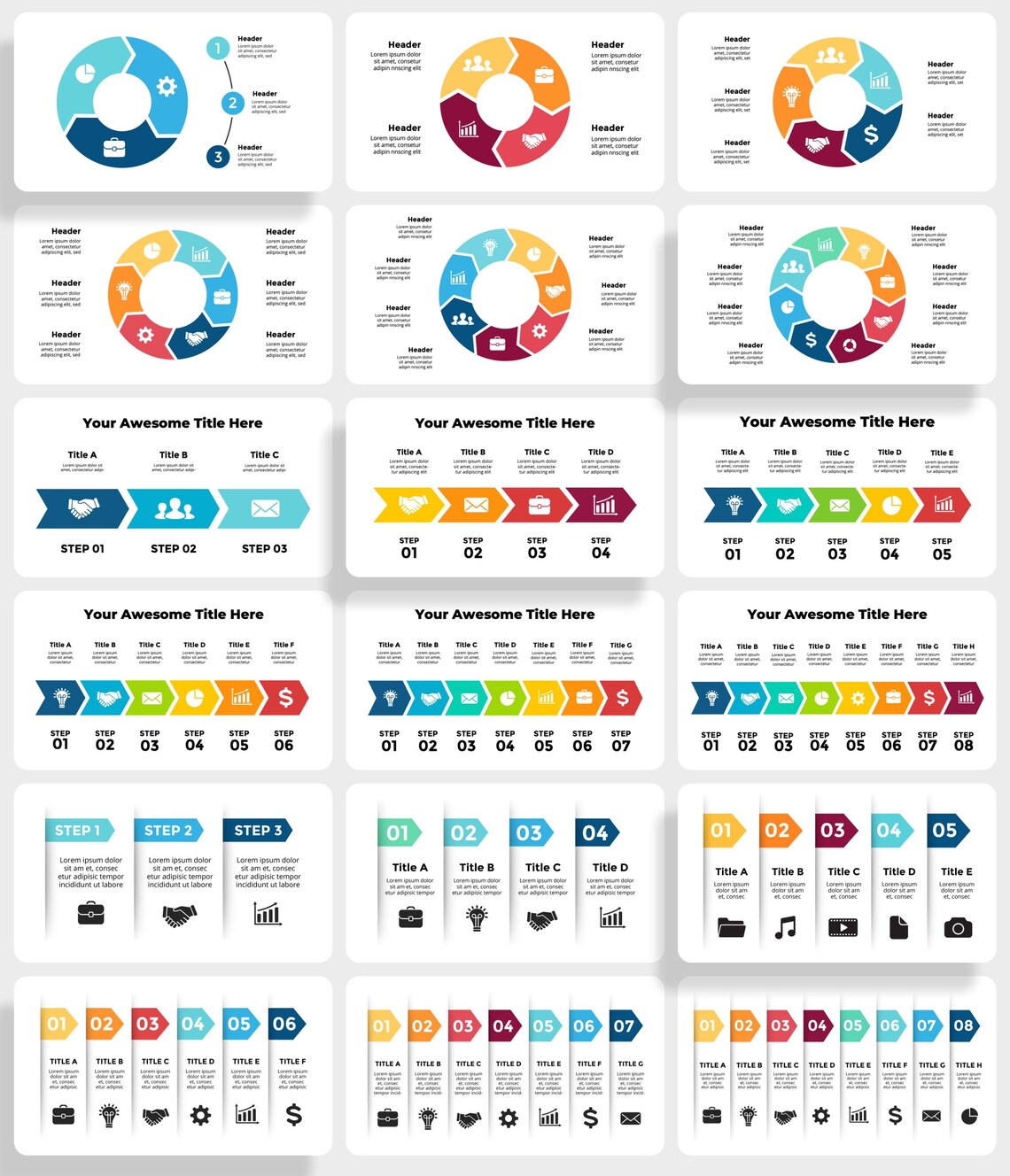 Arrows Infographics, Powerpoint Template, Presentation Slides, Keynote ...