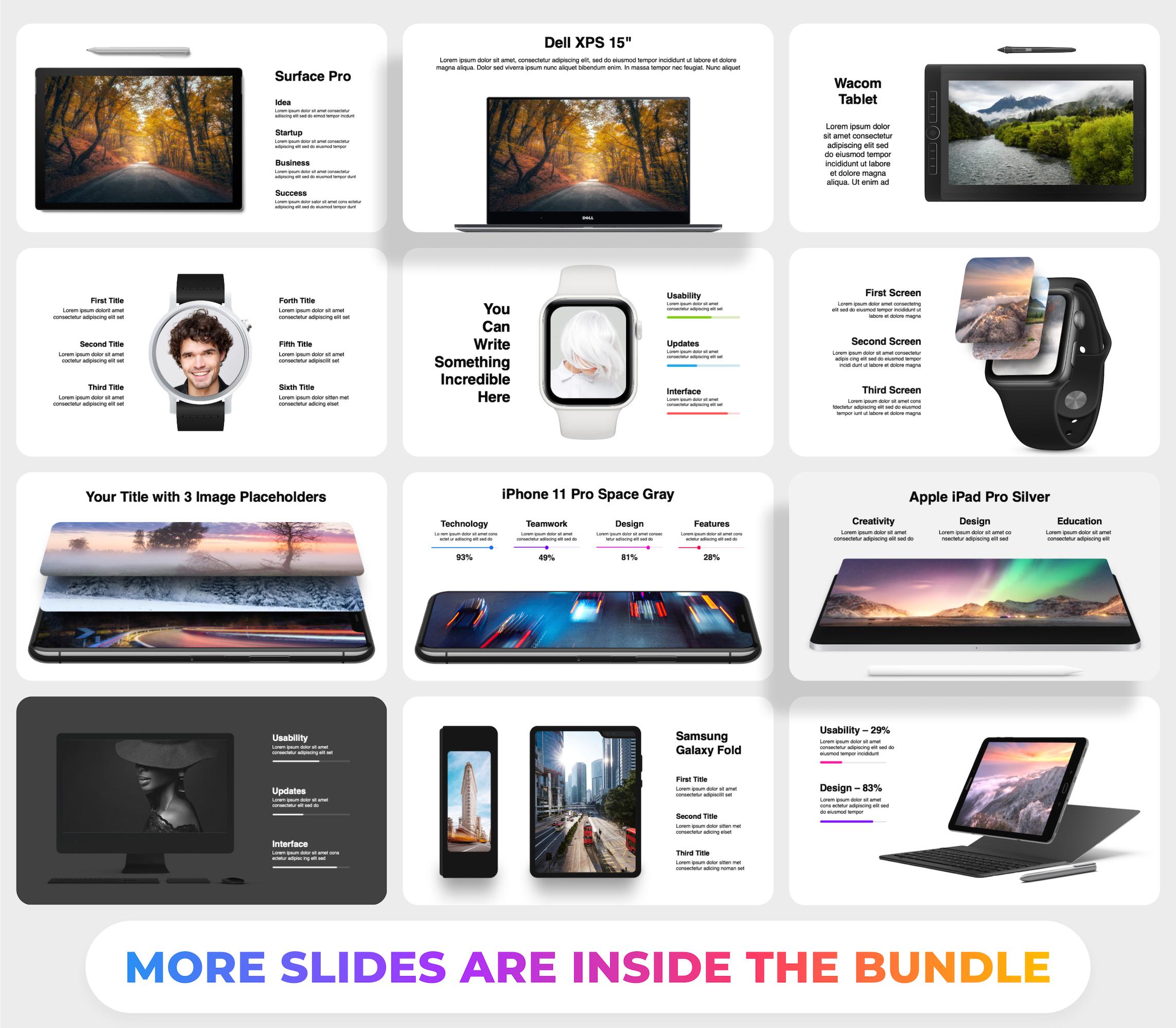 500+ Mockups Powerpoint, iPhone Mockup, MacBook & Imac Display, Apple ...