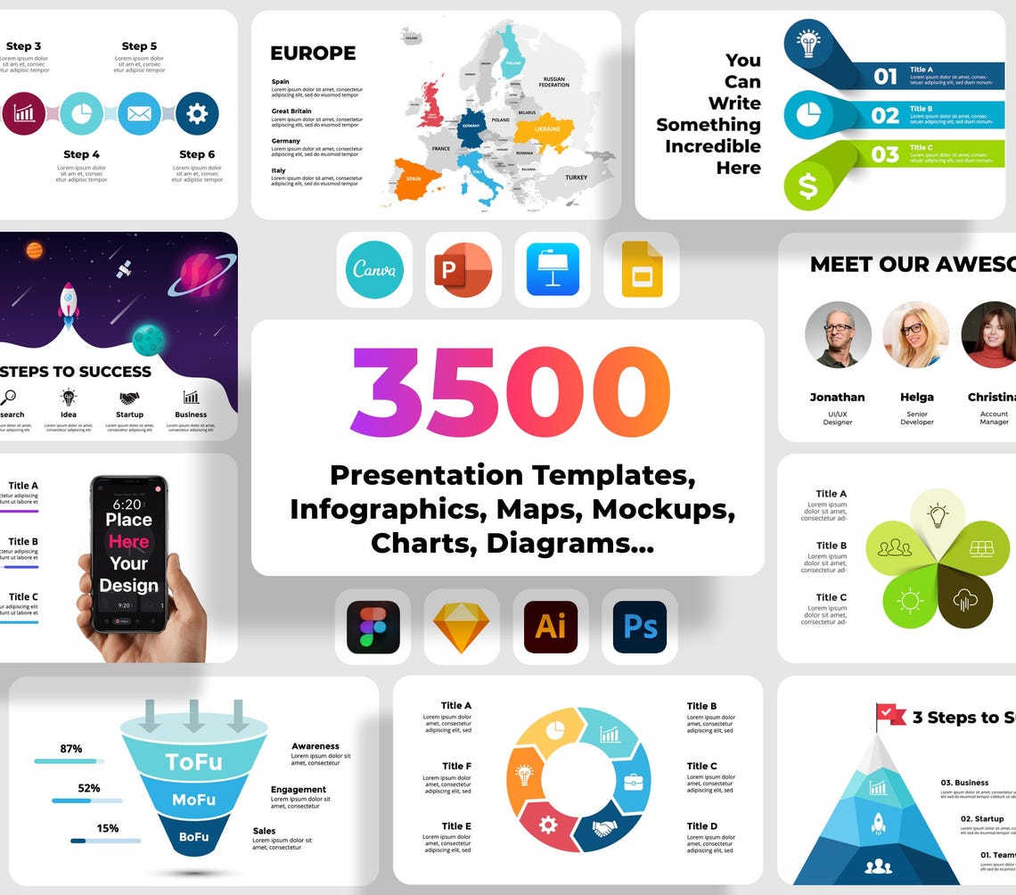 Modèle de présentation PowerPoint,infographie moderne,thème de ...