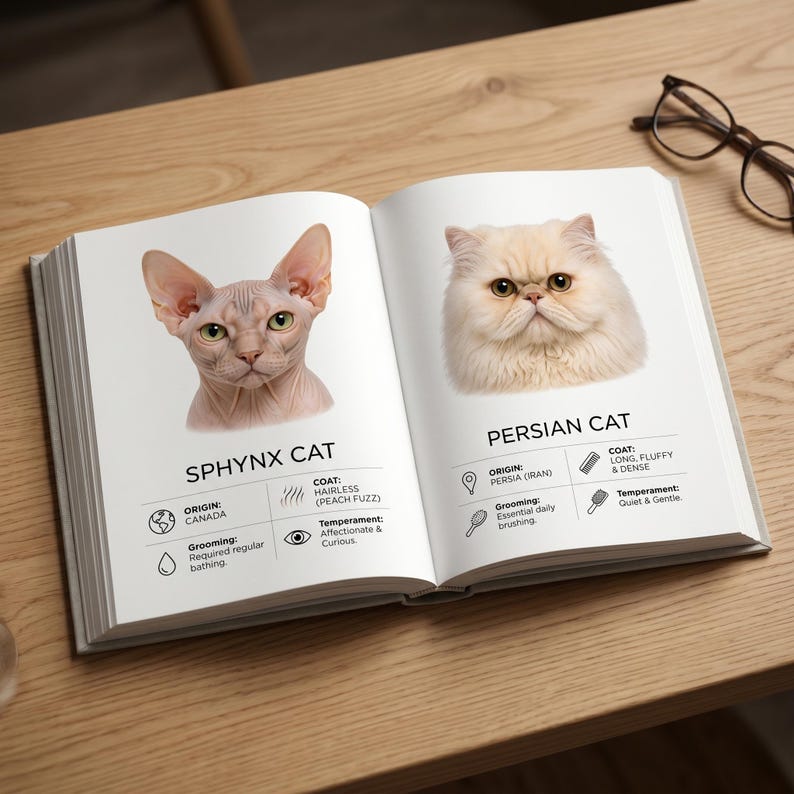 Cats Clipart Bundle, Minimalistic Pets, Realistic Cat Illustrations ...