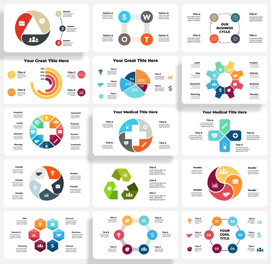 Circle Diagrams,chart Powerpoint Presentation Template,keynote ...