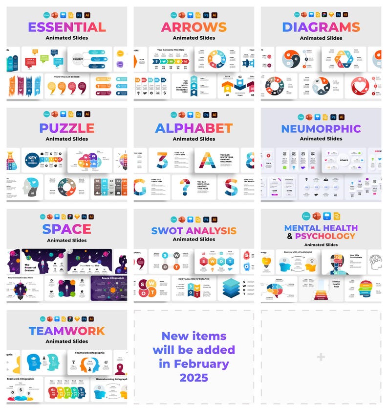 Arrows Infographics, Powerpoint Template, Presentation Slides, Canva ...