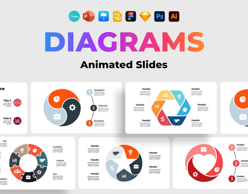 Circle Diagrams,chart Powerpoint Presentation Template,statistic ...