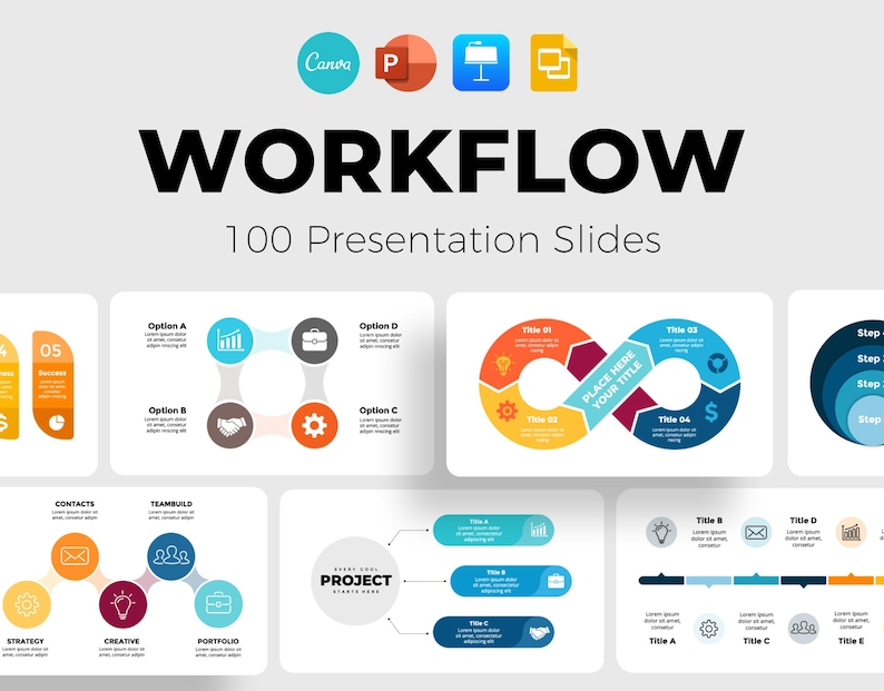 Workflow Steps Powerpoint Template,process Flowchart Presentation ...