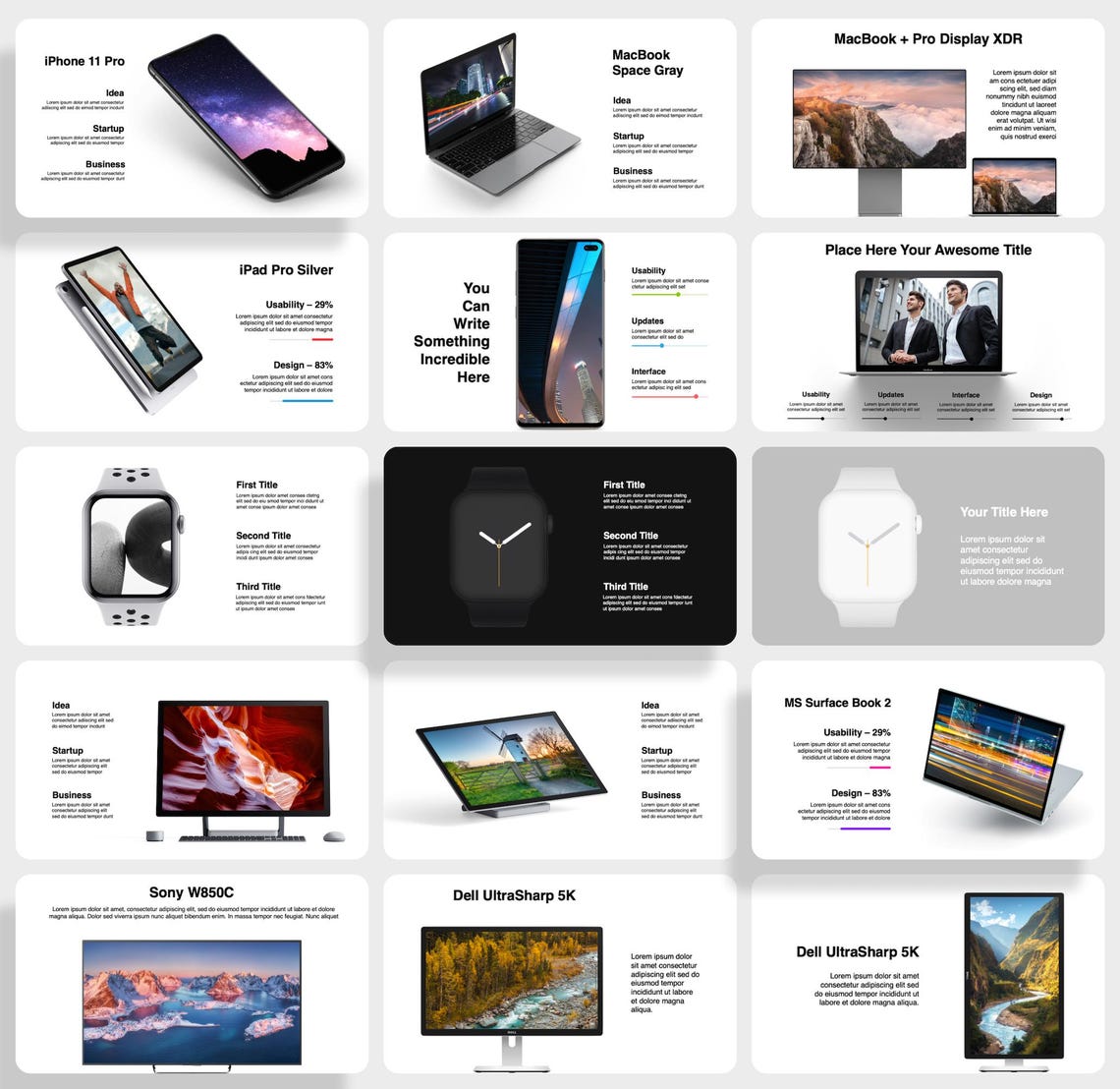500+ Mockups Powerpoint, iPhone Mockup, MacBook & Imac Display, Apple ...