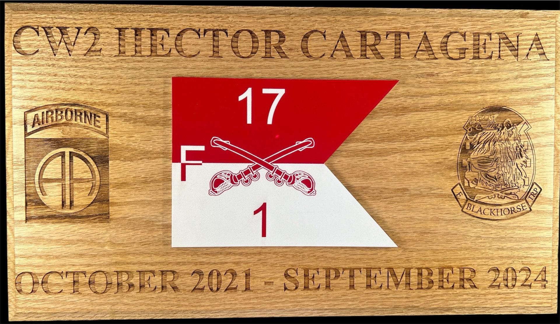 Going Away Plaque W/acrylic Guidon - Custom Engraved Plaque - Going ...