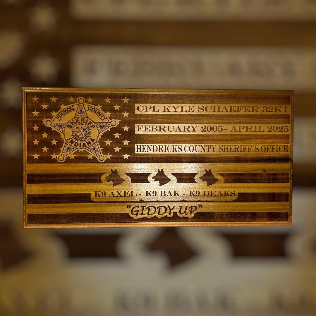 Laser Engraved Plaque - Going Away Gifts - American Flag - Army Plaques ...