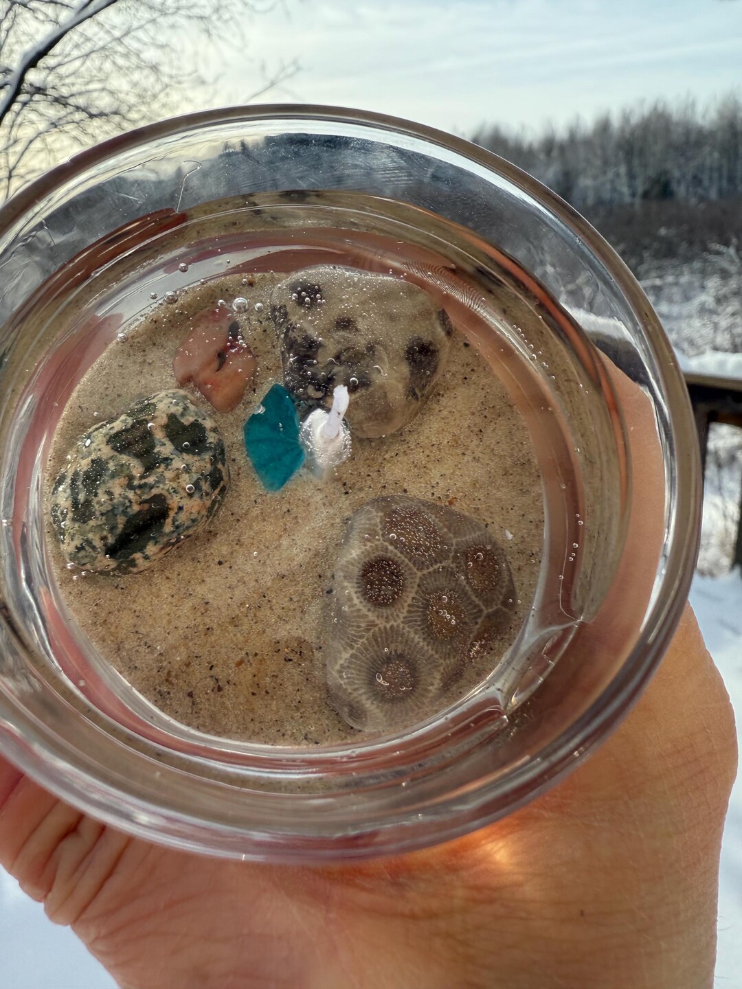 Lake Michigan Petoskey Stone Beach Sand Scented Candle - Etsy