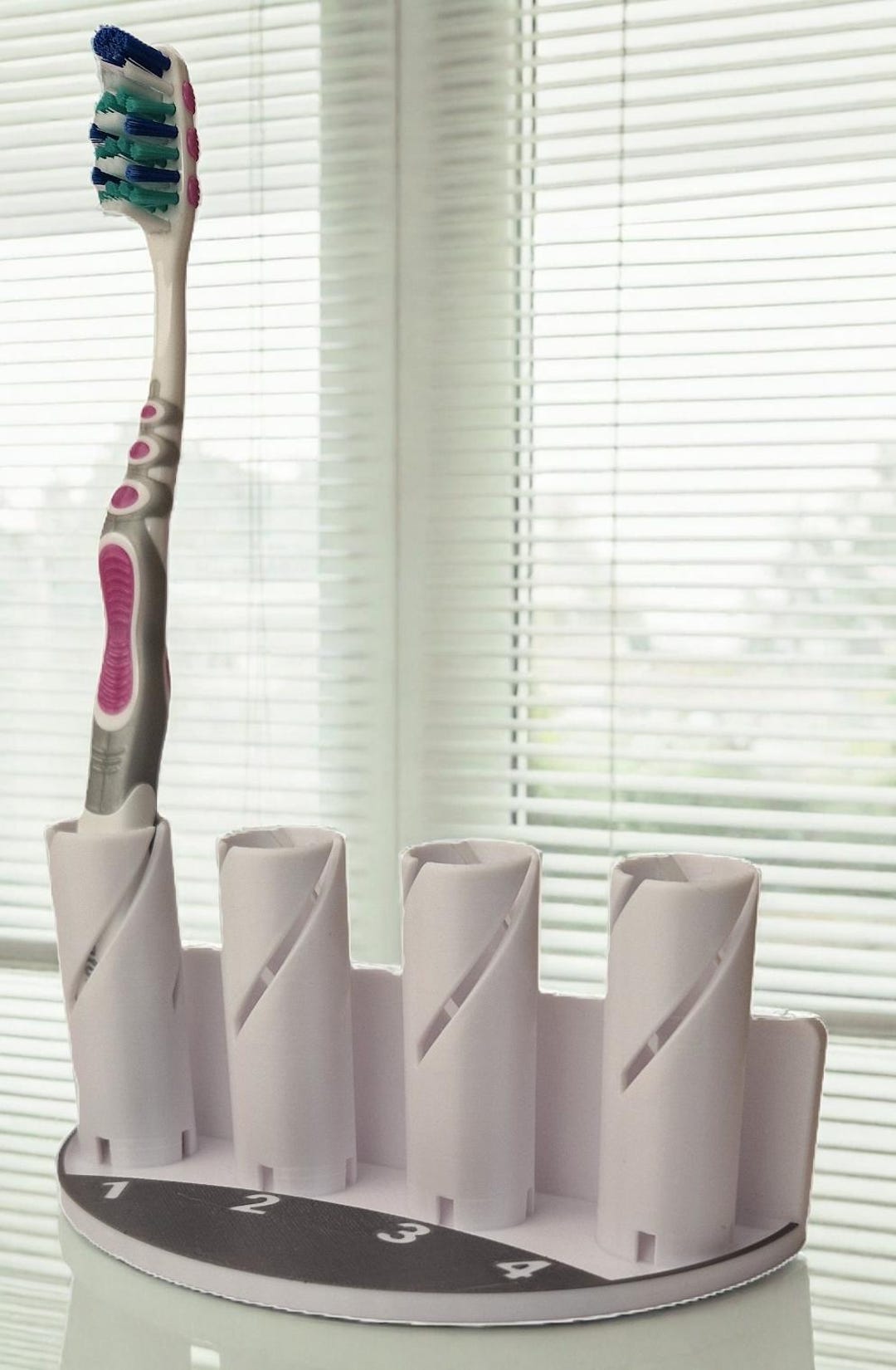 Toothbrush Holder, Digital File for 3D Printing, for 4 Toothbrushes ...