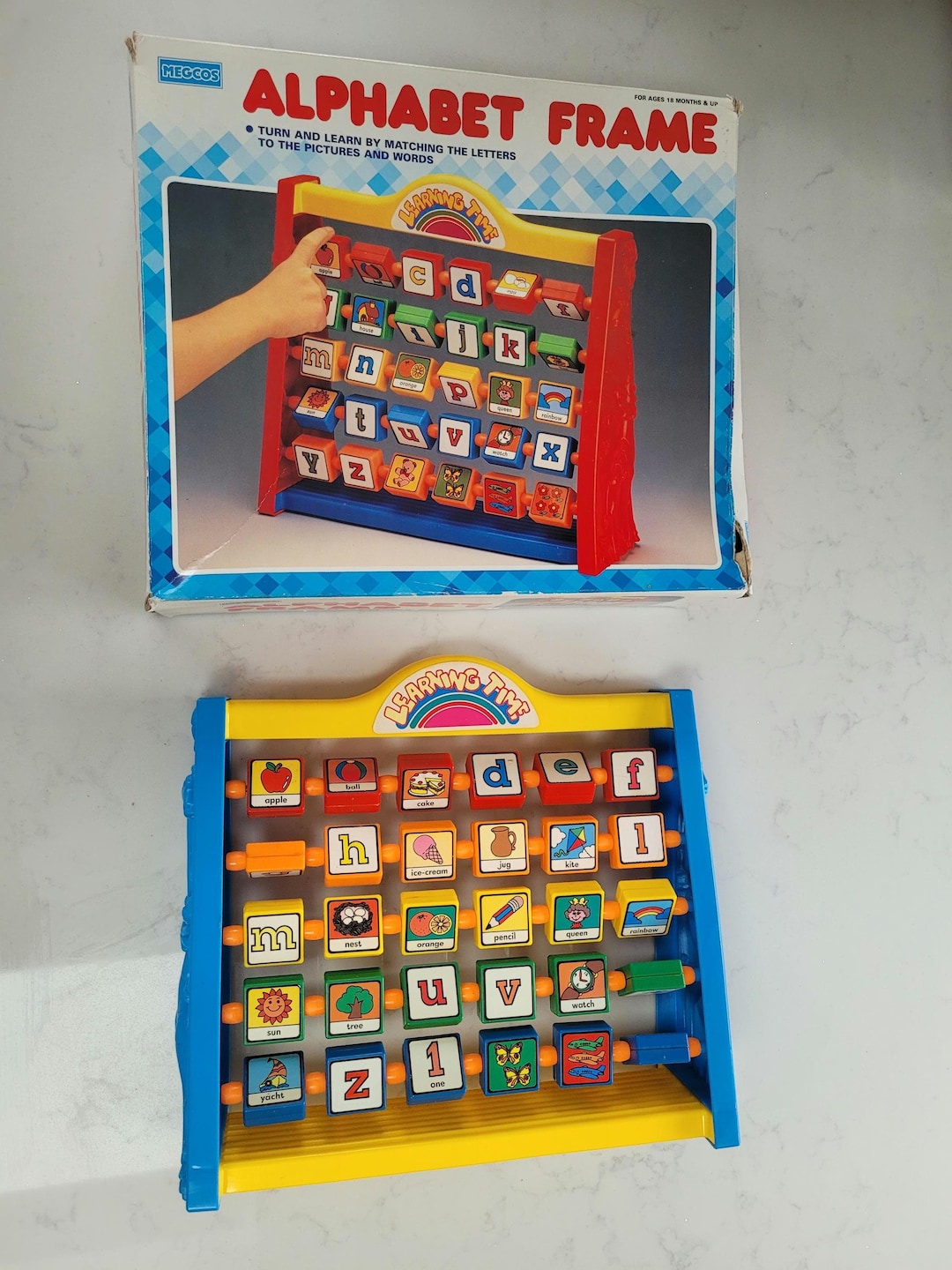 90s Vintage Alphabet Toy 90s Vintage ABC Toy for Toddler Abacus ...