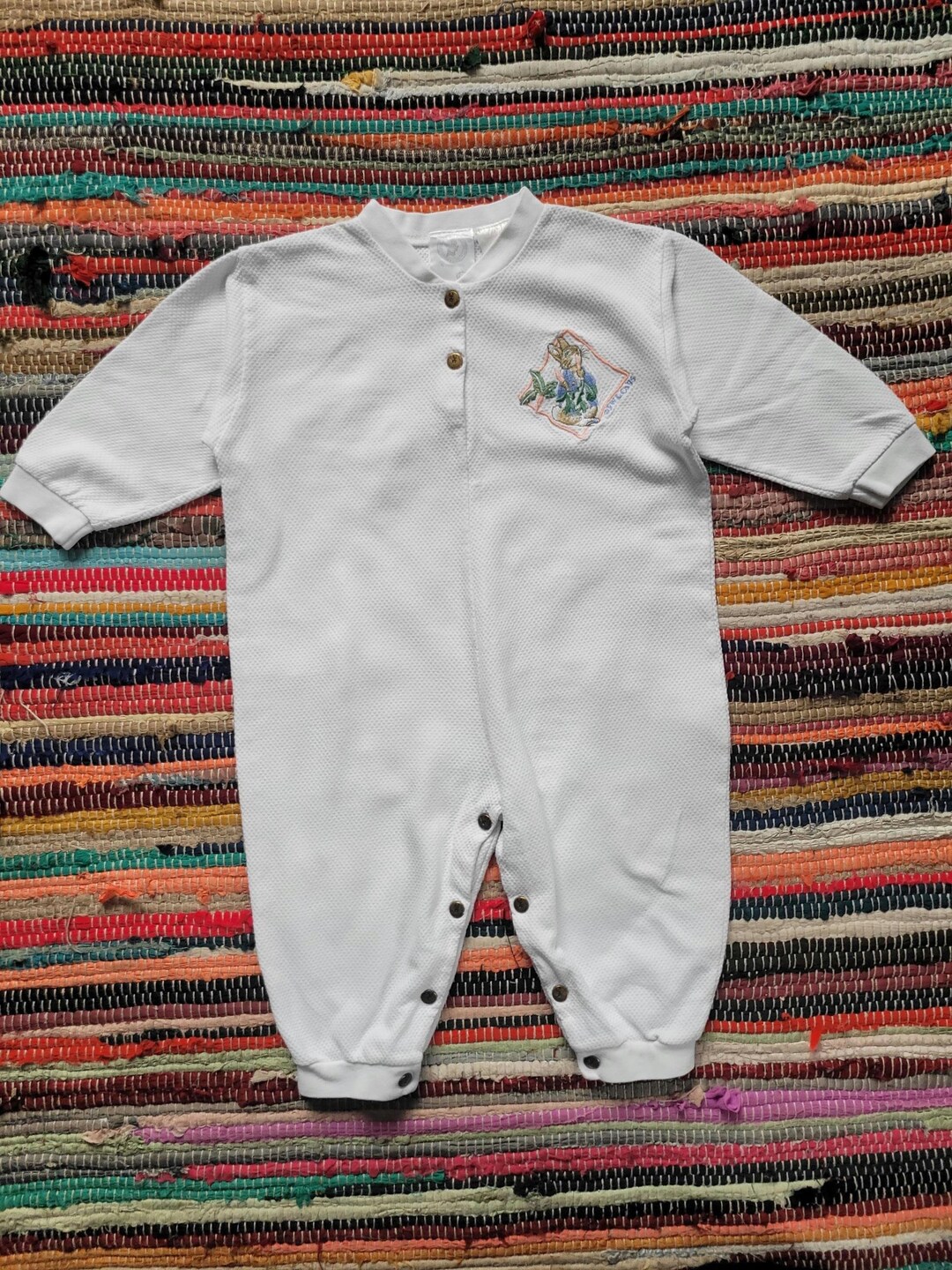 Peter Rabbit Romper Vintage Baby 90s Retro Baby Boy Girl Unisex Neutral ...