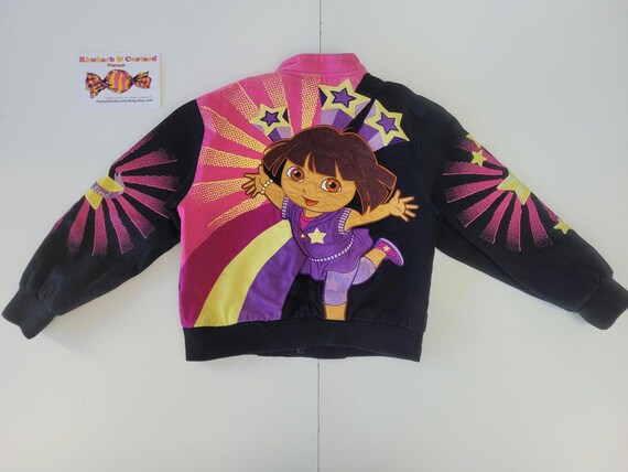 Dora The Explorer Bomber Jacket Y2K 00s Girls JH Desi… - Gem