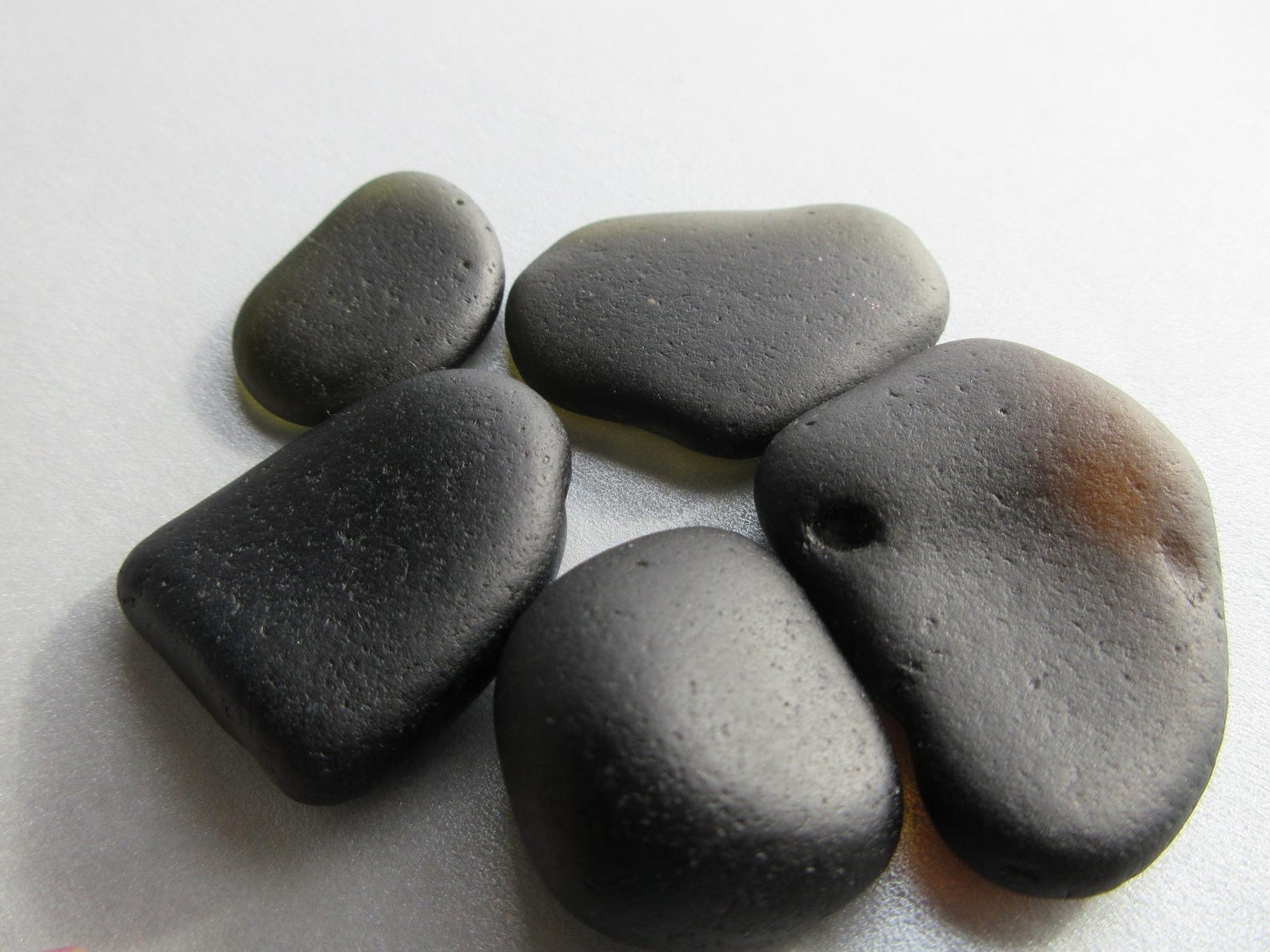 5 Pirate Black Sea Glass - Rare Black Sea Glass - Prince Edward Island ...