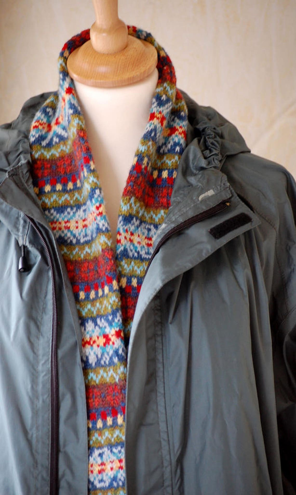 Border Fair Isle Scarf Knitting Pattern | Etsy